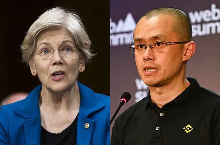 Warren Stands by Remarks on Binance CEO, Dismisses Legal Threat| Law.com