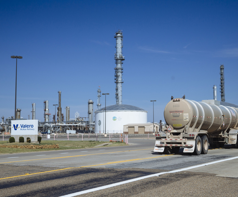 5 Workers Sue Valero Energy Over Texas Refinery Blast | Law.com