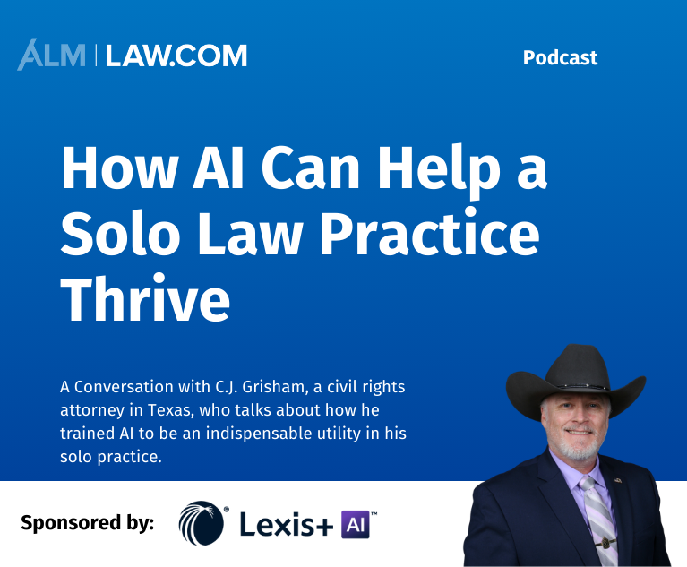 How AI Can Help a Solo Law Practice Thrive | Law.com