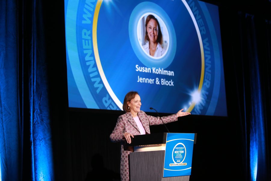 Susan Kohlmann Accepts 2022 New York Legal Award for Attorney of the ...