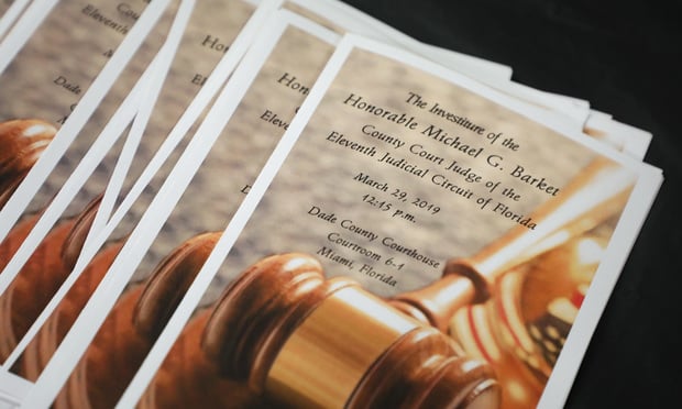Michael Barket Takes on Miami-Dade County Criminal Court Division ...