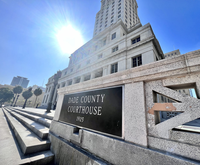 New Judge Alert: This Lawyer Just Rose to the Miami-Dade Bench | Law.com