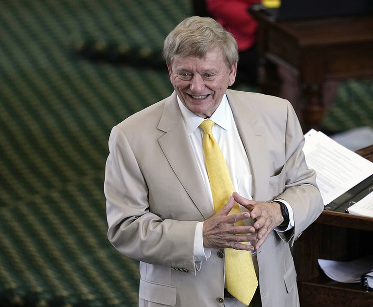 Newsmakers: Rusty Hardin Given Ethics Award From TEX-ABOTA | Law.com