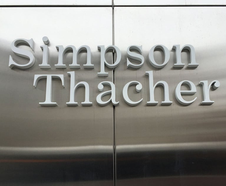 Simpson Thacher Latest Partner Promotions Span US and London Offices