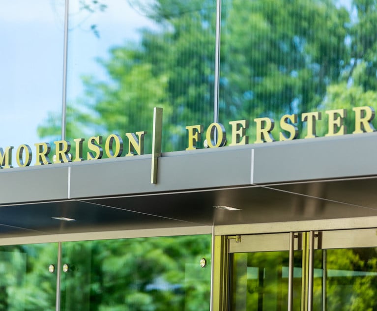 With Fewer Lawyers, Morrison & Foerster Sees Double-Digit Profit Growth