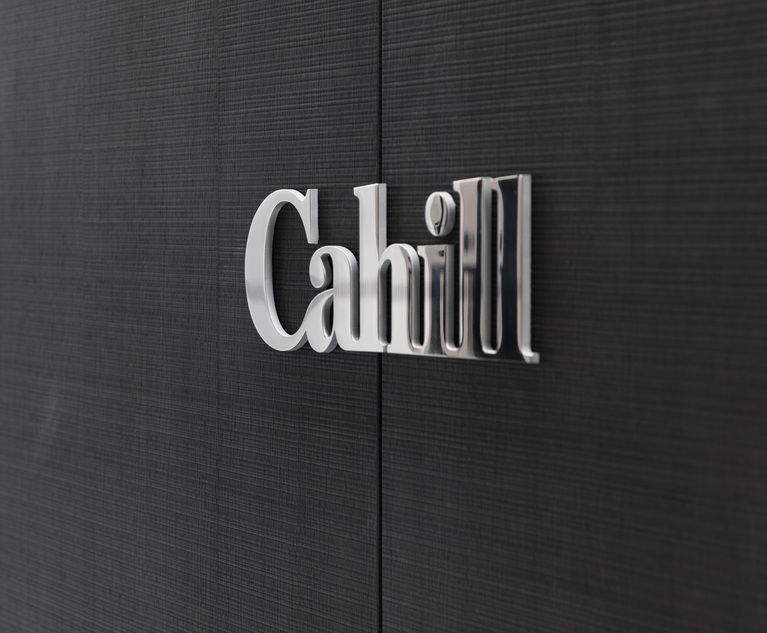 Innovation Award Firm Finalist: Cahill Gordon| Law.com